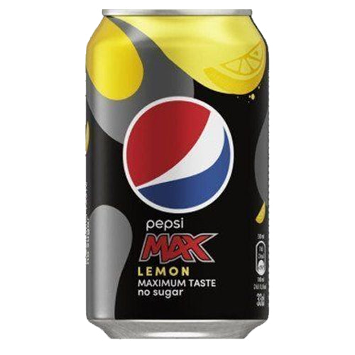 Pepsi Max Lemon 33cL x24-Otisdrinks